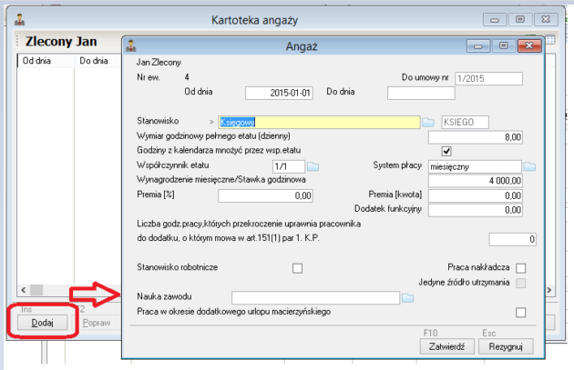 WAPRO Gang – Szybki start (7) Wprowadzenie umowy o pracę - WAPRO ERP Pomoc