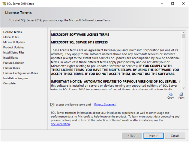 Instrukcja instalacji Microsoft SQL Server na przykładzie SQL Server 2019 Express - WAPRO ERP Pomoc